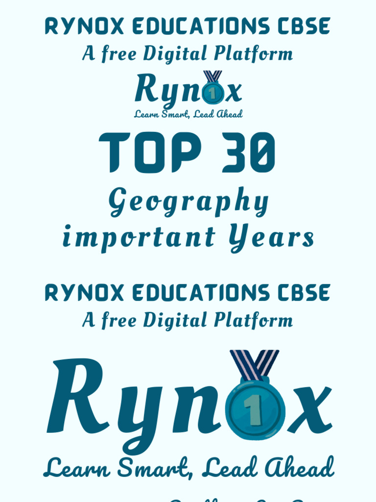 CBSE Geography: Key Years Guide | PDF