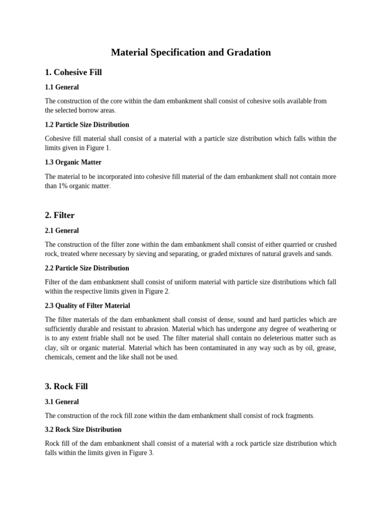 Material gradation and specification | PDF
