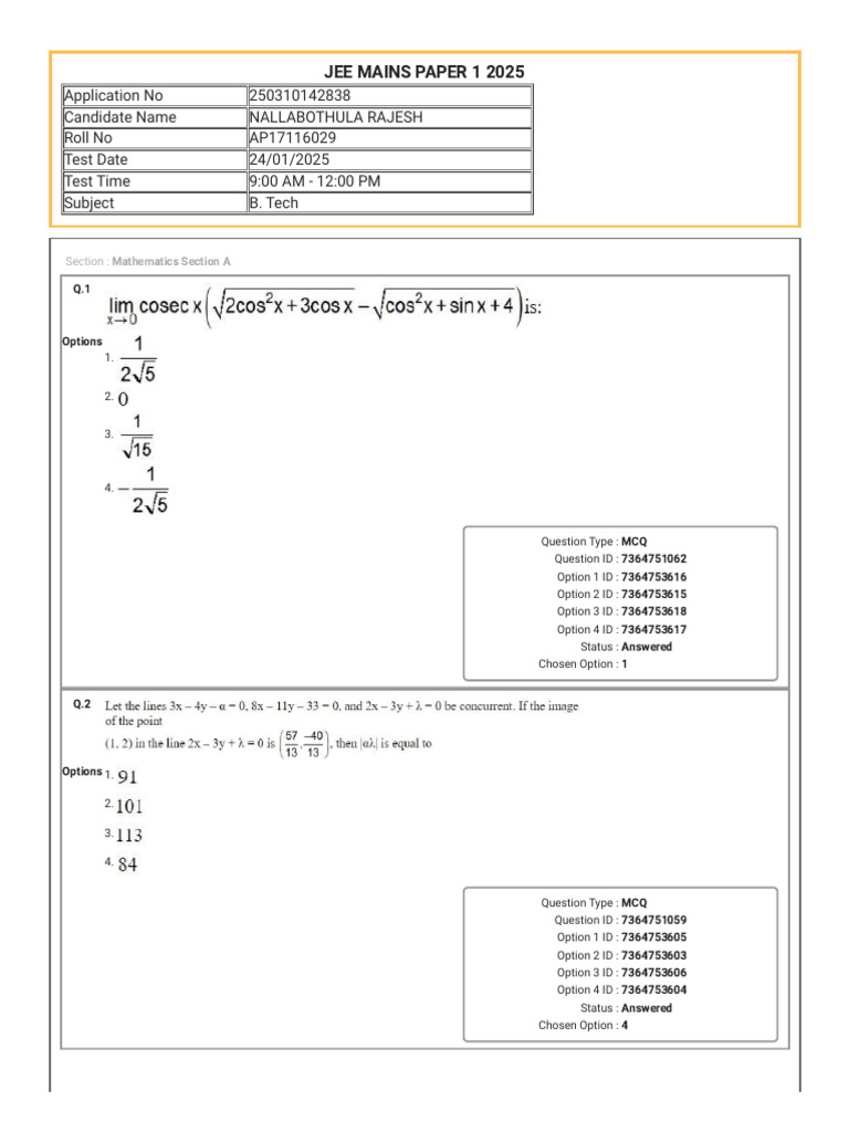 Rajesh (1) | PDF | Multiple Choice | Career And Technical Education