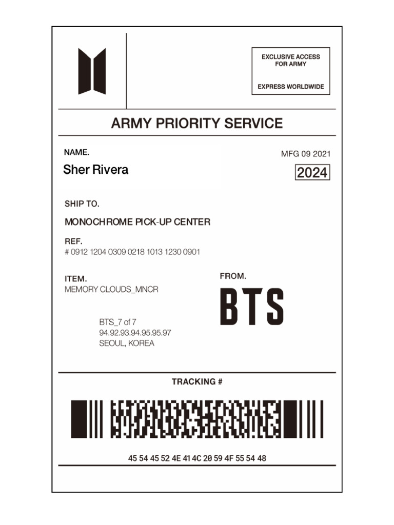 Army Priority List Ticket | PDF