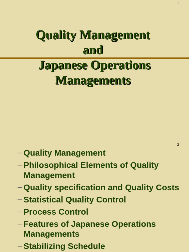 unit 6 | PDF | Quality Management | Lean Manufacturing