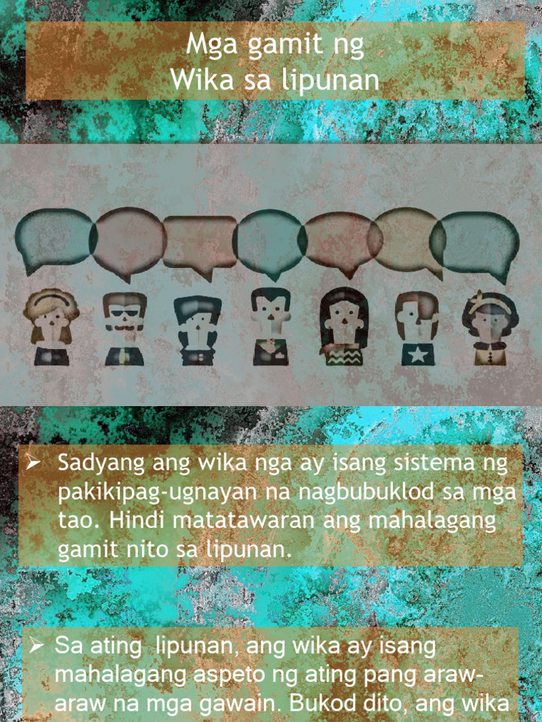 Lesson 3 Mga Gamit NG Wika Sa Lipunan | PDF