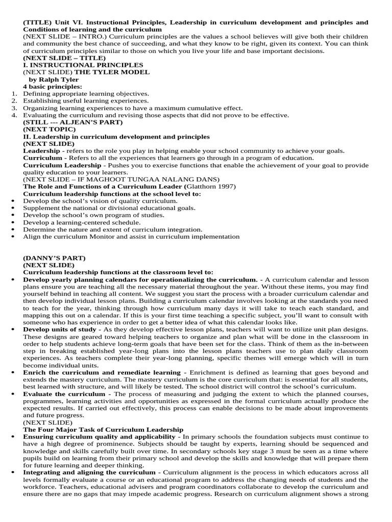 CUR.DEV.-FOR-PPT | PDF | Learning | Curriculum