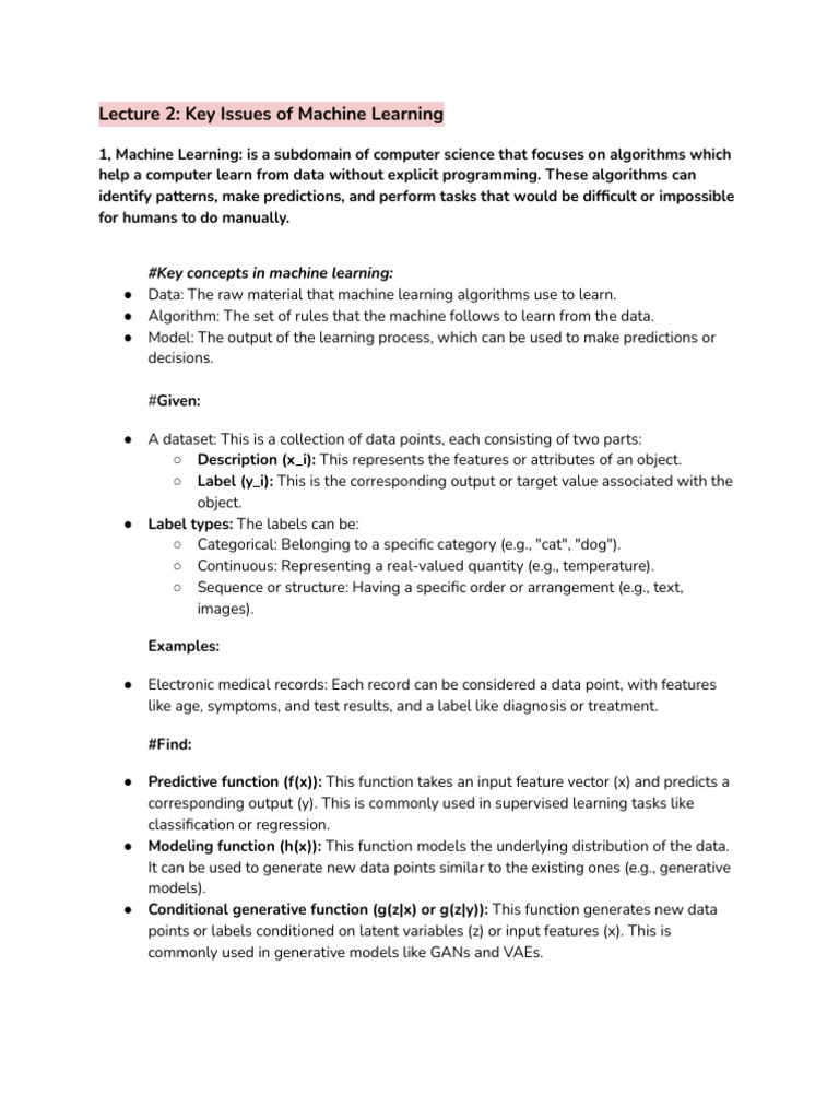 ML Revision | PDF | Bayesian Network | Machine Learning