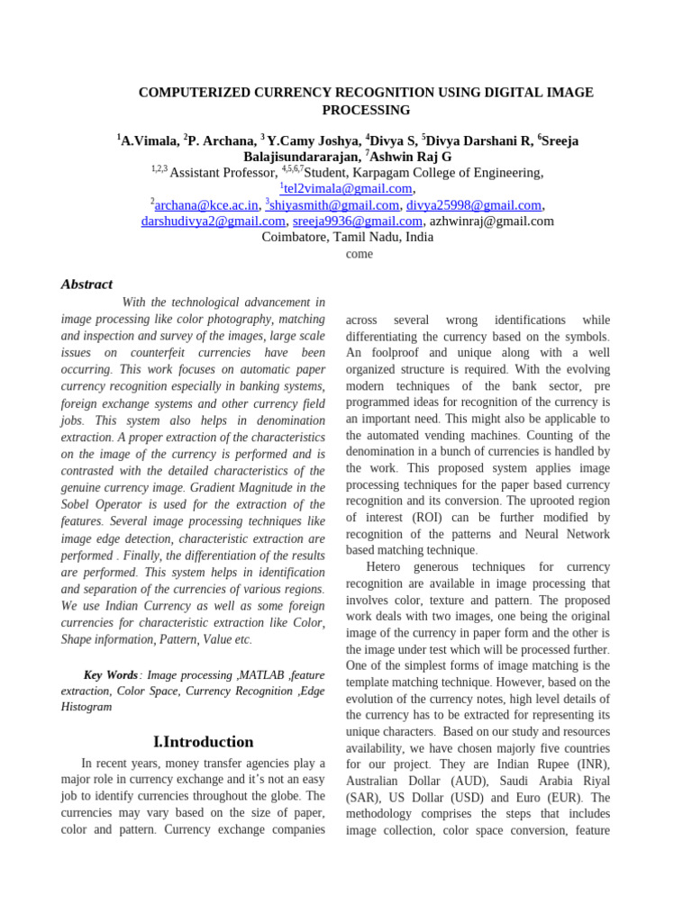 Vimala Final | PDF | Image Segmentation | Rgb Color Model