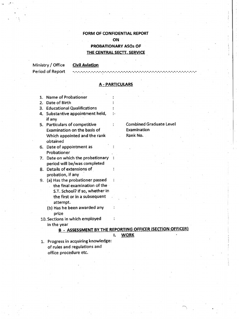 Probationary Report | PDF