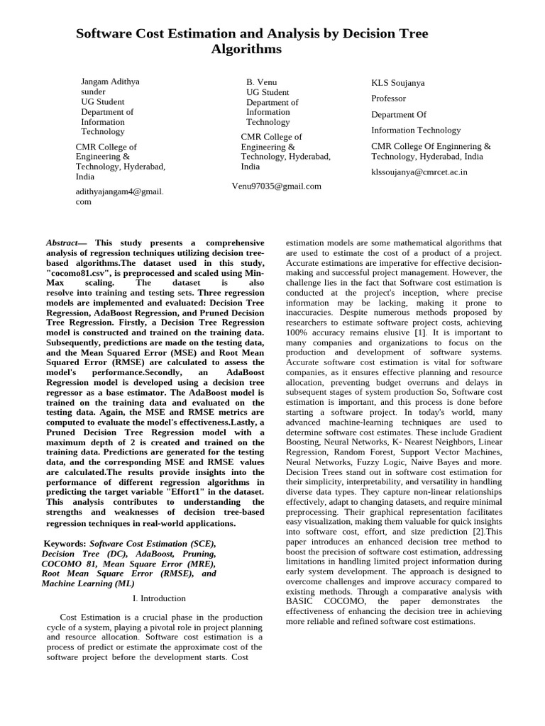 Conference Template A4 | PDF | Mean Squared Error | Machine Learning