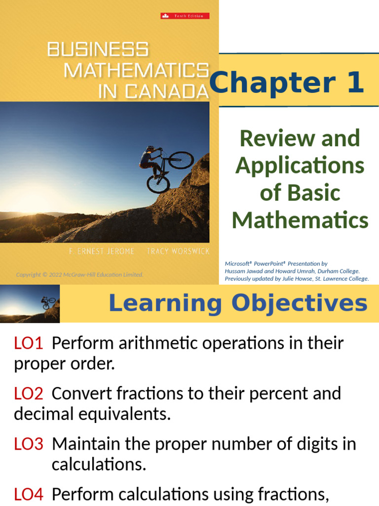 Chapter 1 PowerPoint | PDF | Salary | Multiplication