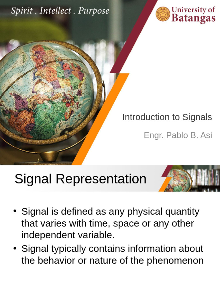 Introduction To Signals | PDF | Discrete Time And Continuous Time ...