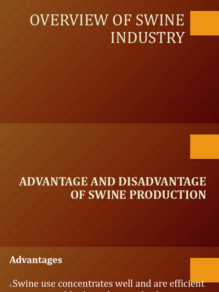 Swine Industry Overview: Pros & Cons | PDF | Pig | Wild Boar