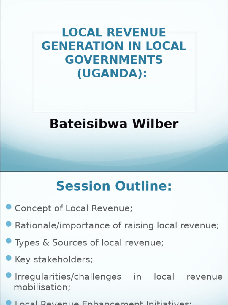Local Revenue Generation DPAM WKD 2023 | PDF | Taxes | Budget