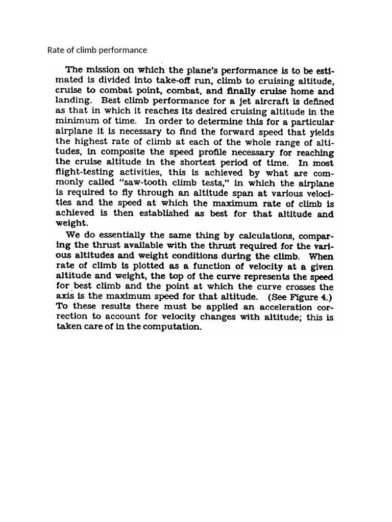 Rate of Climb Performance | PDF