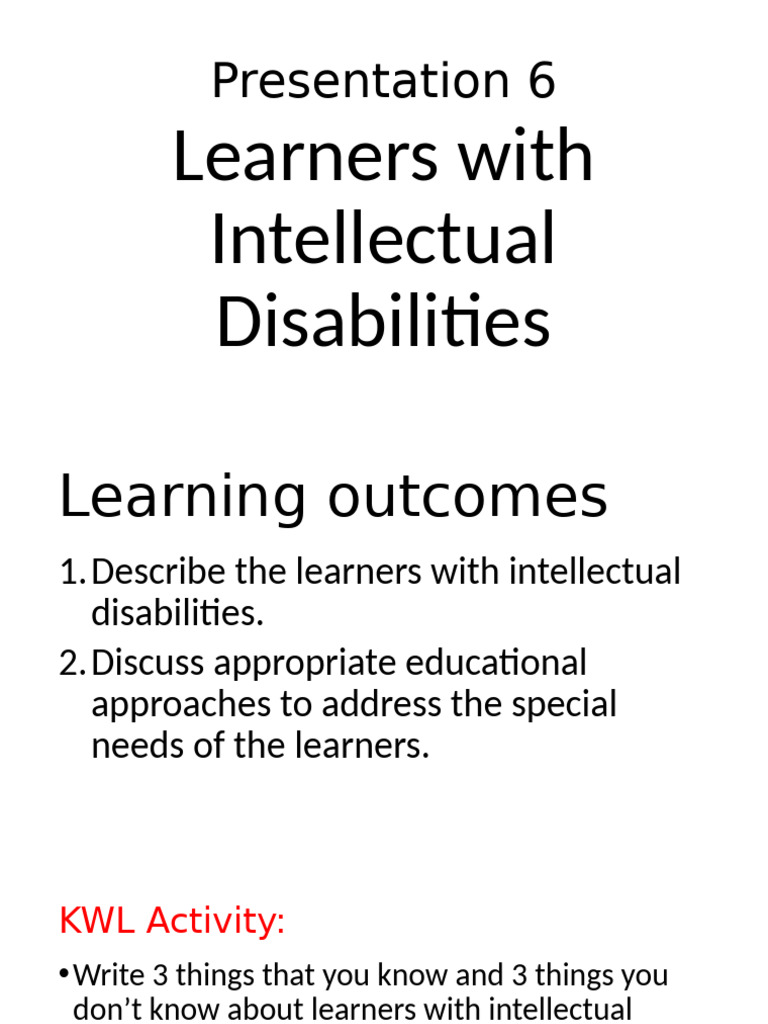 Understanding Intellectual Disabilities | PDF | Intellectual Disability ...