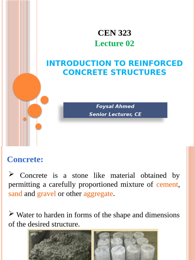 Lecture 2 Introduction To Reinforced Concrete Structures Pdf Youngs Modulus Strength Of