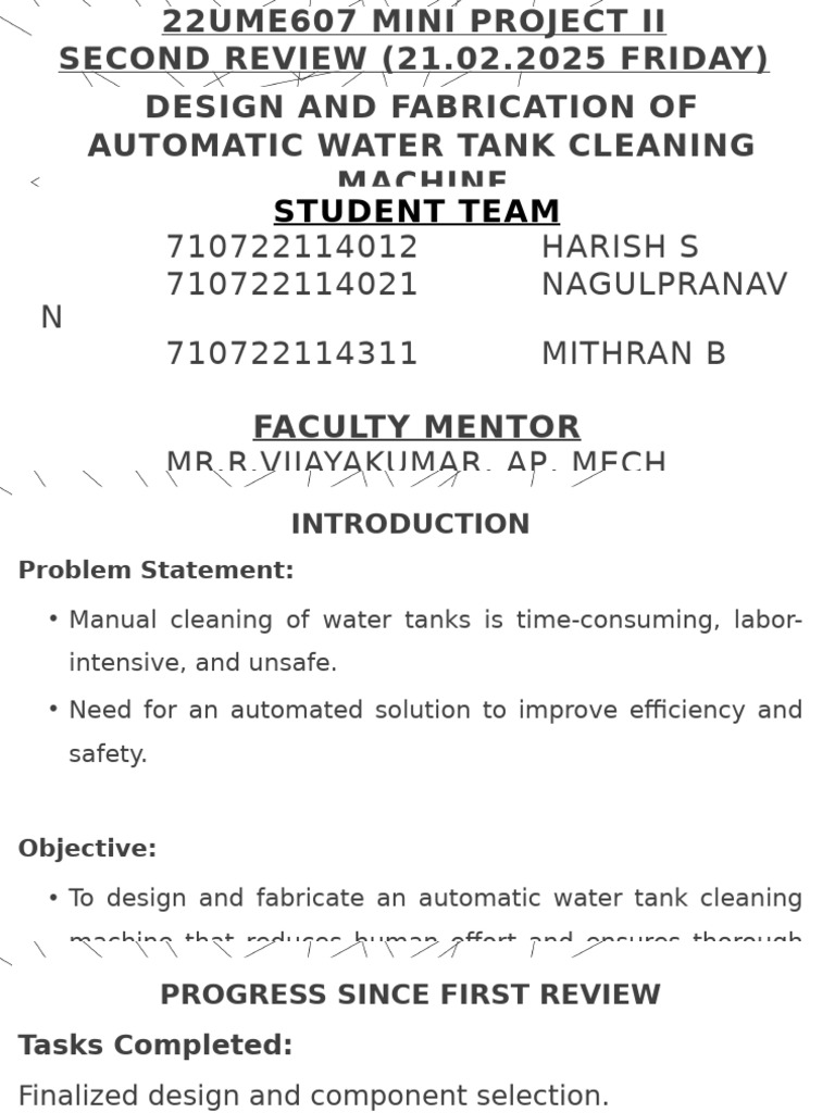 Review 2 Water Tank Cleaning | PDF