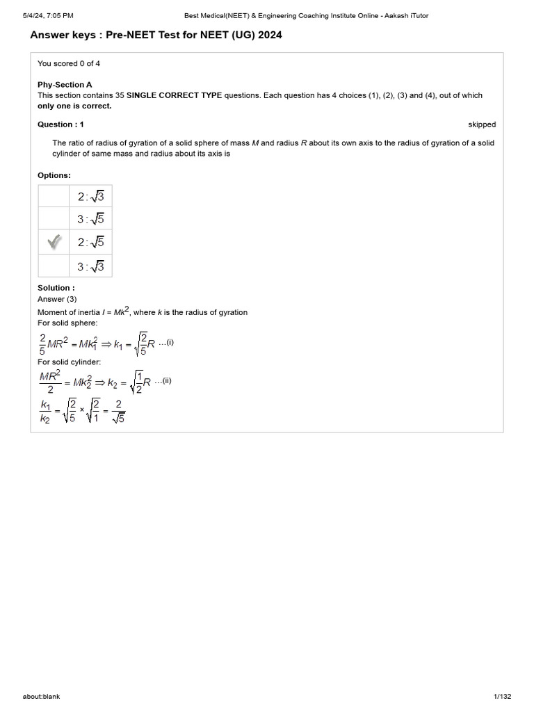 NEET 2024 Physics Practice Questions | PDF | Physical Quantities | Physical Phenomena