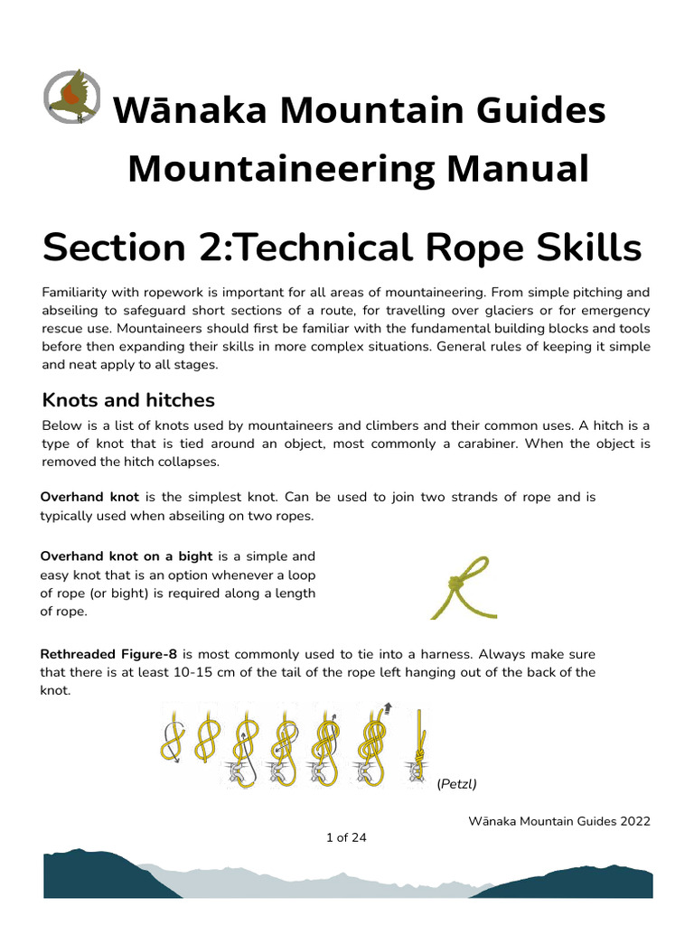 WMG-Technical-Rope-Skills | PDF | Ropework | Rock Climbing