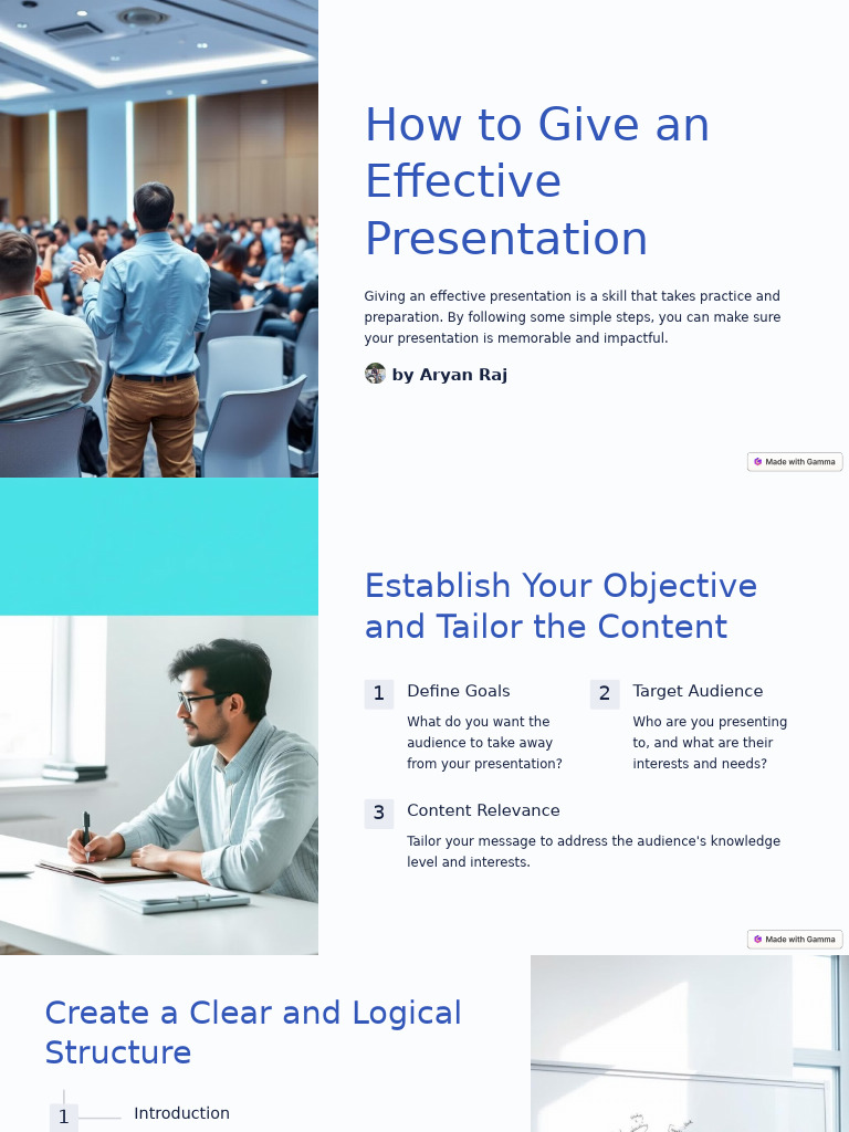 How to Give an Effective Presentation 2 | PDF | Multimedia | Cognitive Science