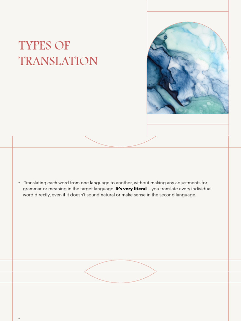 Types of Translation Explained | PDF | Translations | Communication