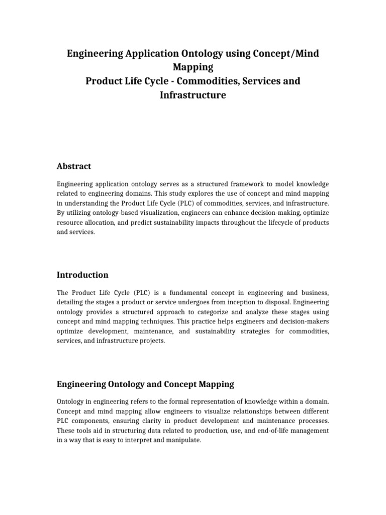 Engineering Application Ontology | PDF | Product Lifecycle | Life Cycle ...