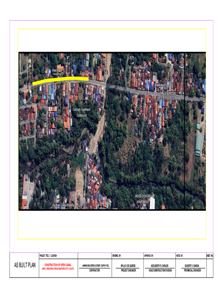 Open Canal Construction Plan | PDF