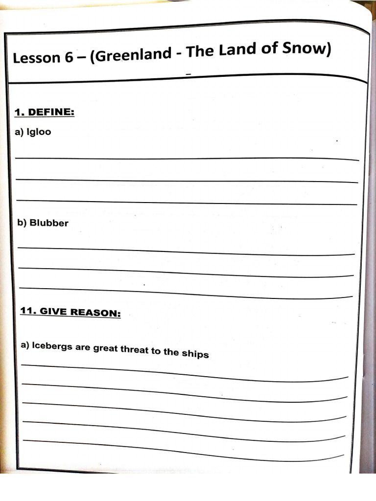 Grade V Assignment Booklet Unsolved | PDF