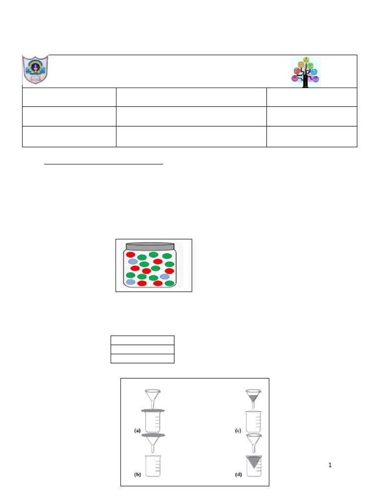 8678493-Class 6 - Science - Separation of Substances - Ws With Ans ...