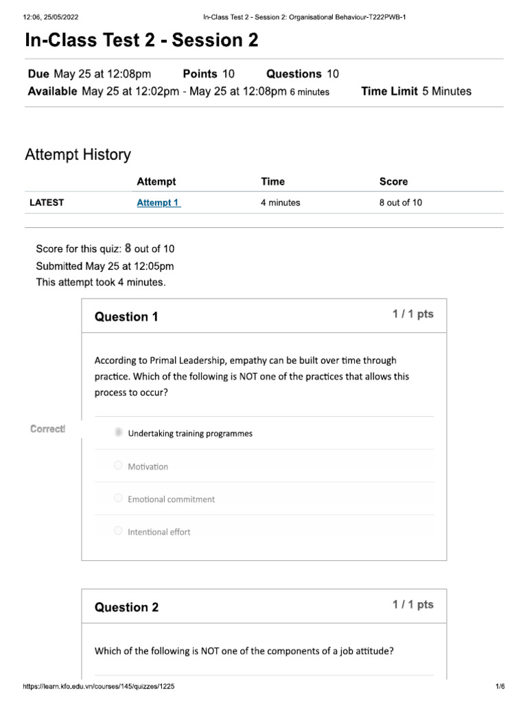 OB Quiz 2 | PDF