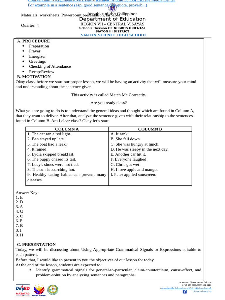GRADE 8. CLASS 1 | PDF