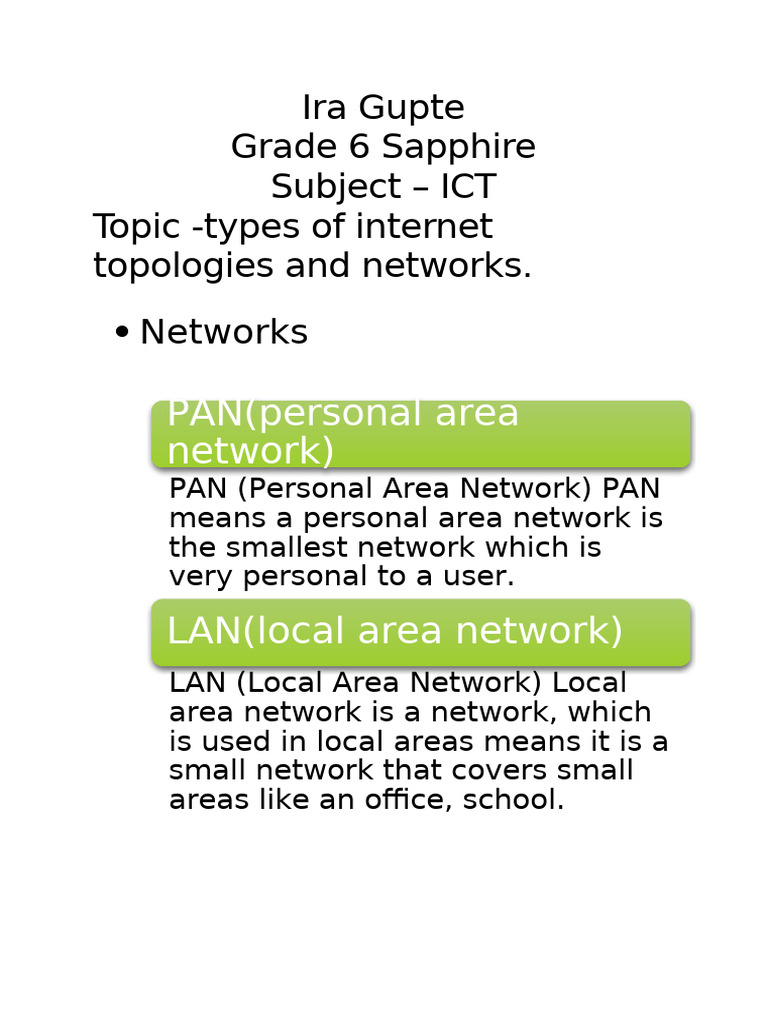 Types of Internet Topologies Explained | PDF | Network Topology ...