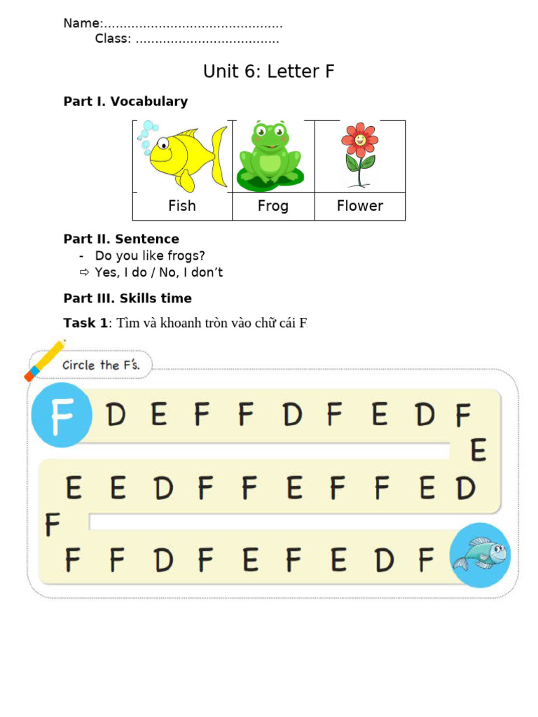 Letter F | PDF
