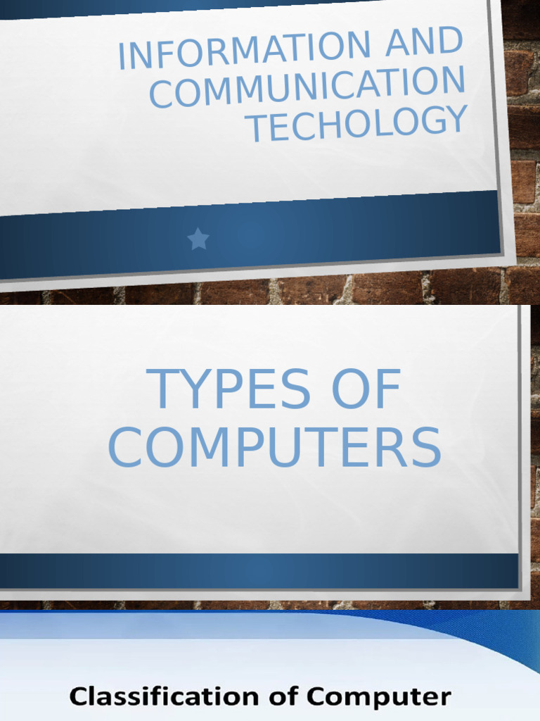 Types of Computer | PDF