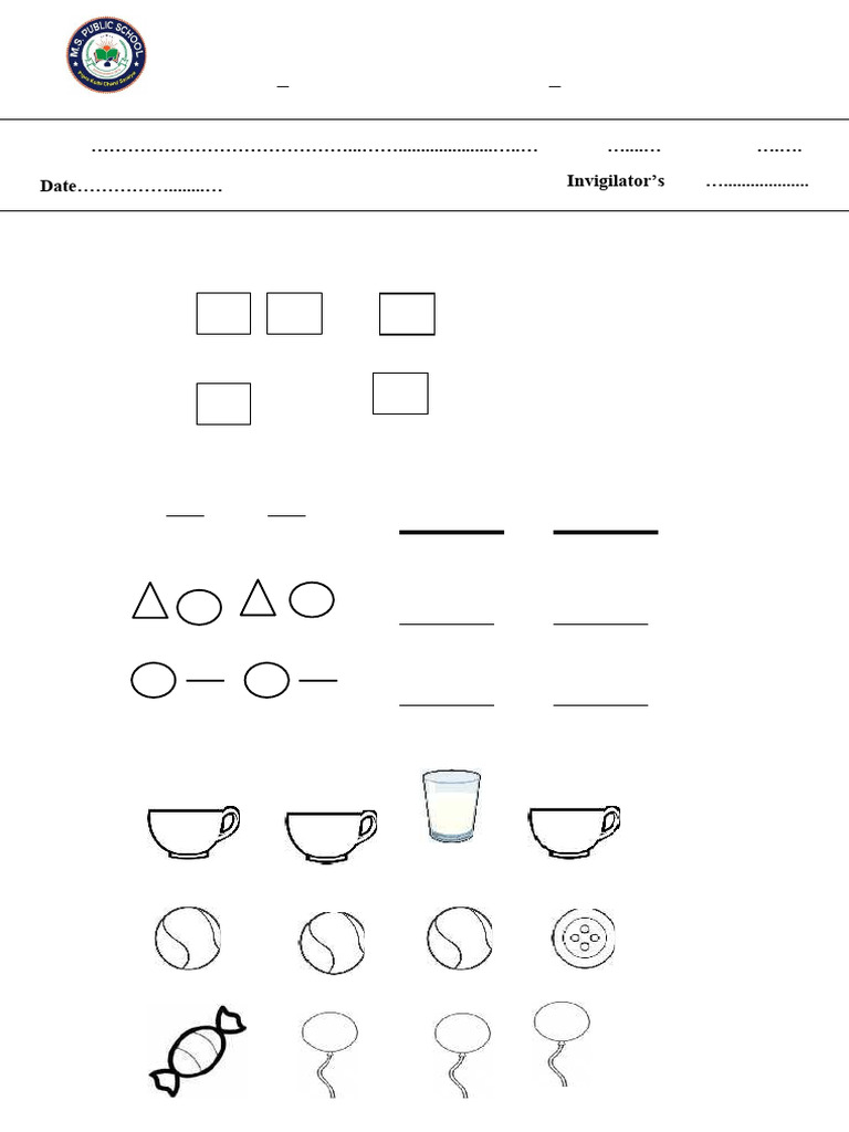 Class Nursery Maths Complete Print PDF | PDF