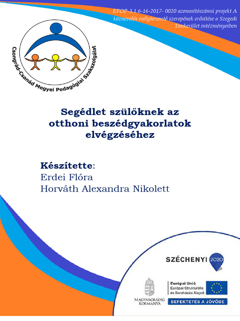 Erdei Flóra Horváth Alexandra Segédlet Szülőknek Az Otthoni Beszédgyakorlatokhoz - Szerkesztett ...