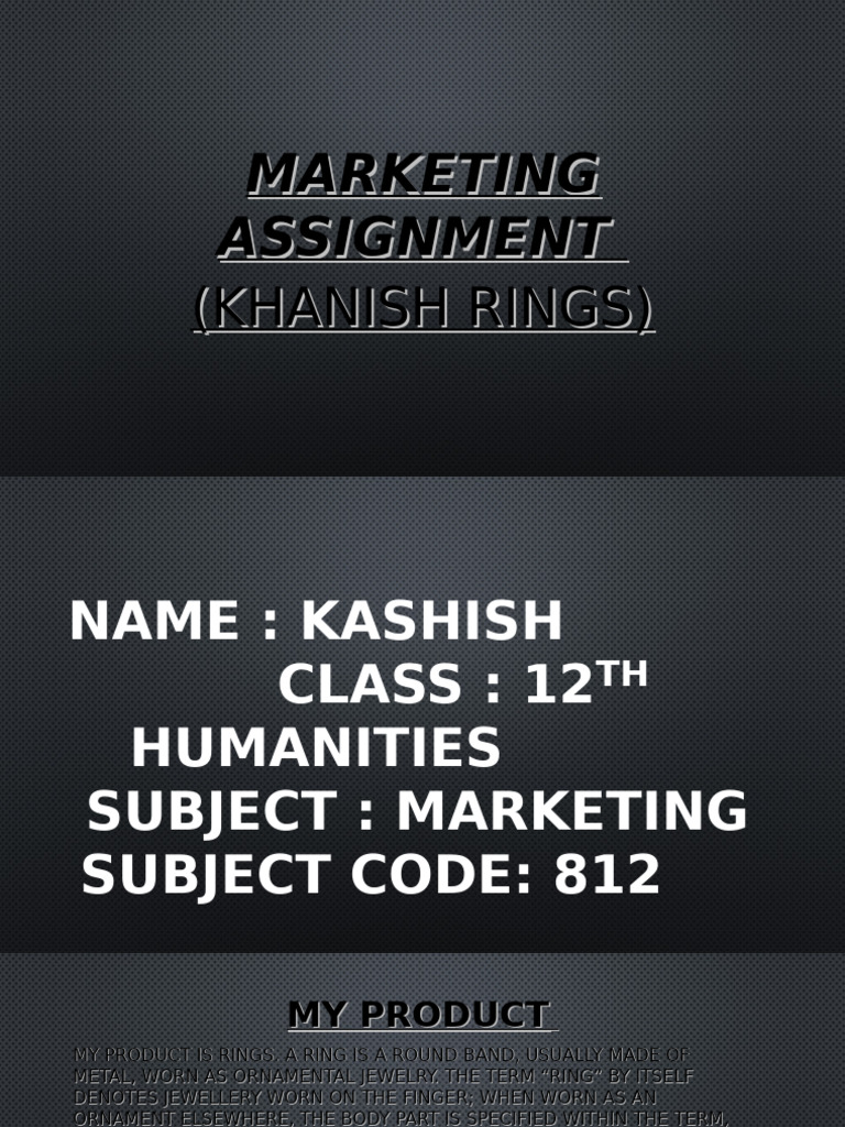 Marketing Assignment by Kashish | PDF