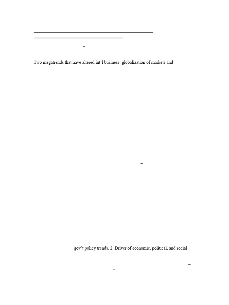 Chapter 2 Globalization of Markets and T 2025 | PDF | Globalization | Trade