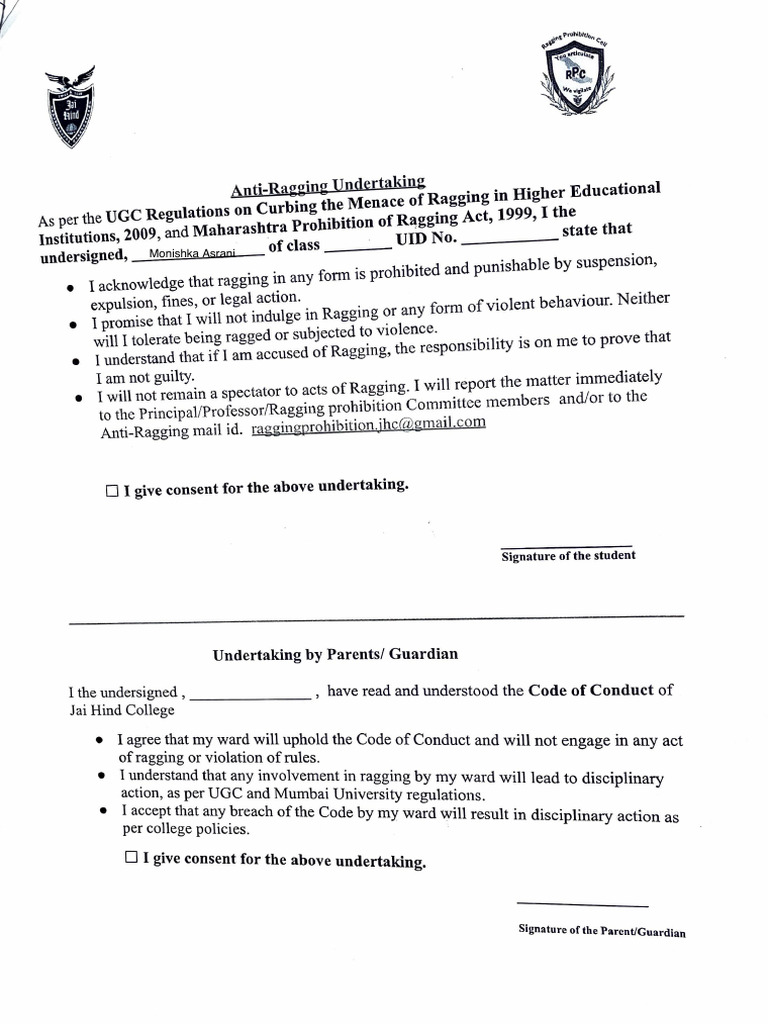 BCBi1 - RPC 2024-25 Form | PDF
