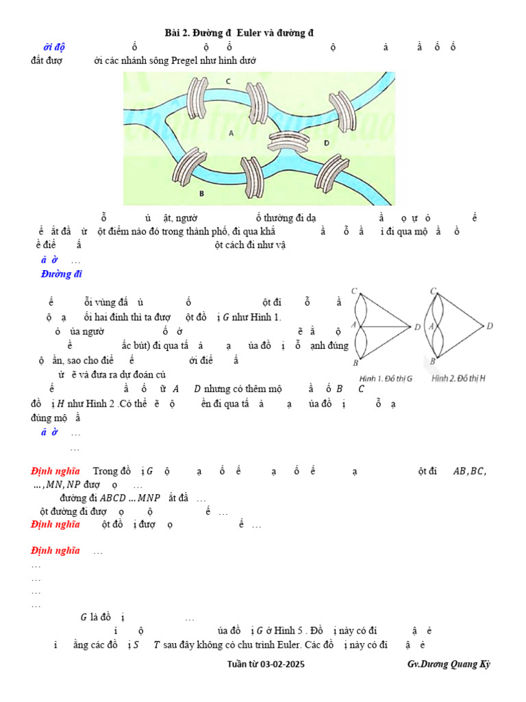 CĐ2.2a-Đường Đi Euler Và Hamilton-Bài Soạn | PDF