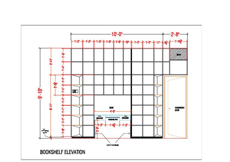 Bookshelf Elevation | PDF