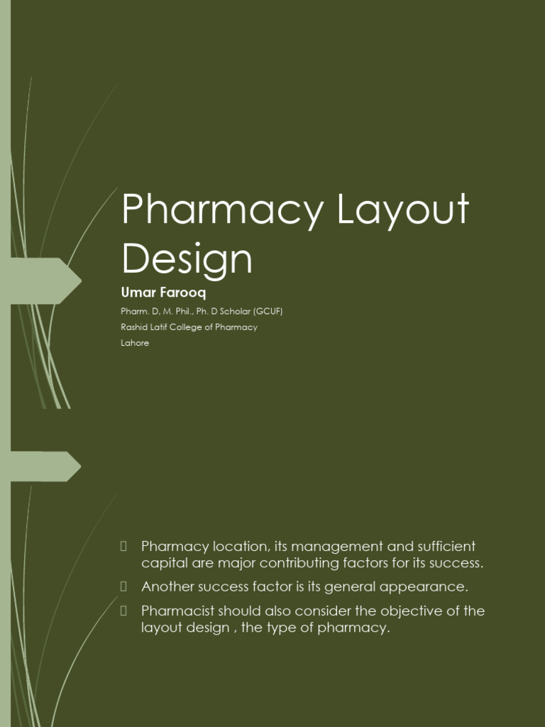 Copy Of Pharmacy Layout Design Pdf Pharmacy Goods