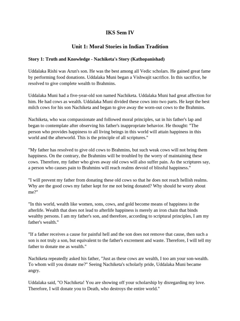 IKS Sem IV Unit I | PDF | Moksha