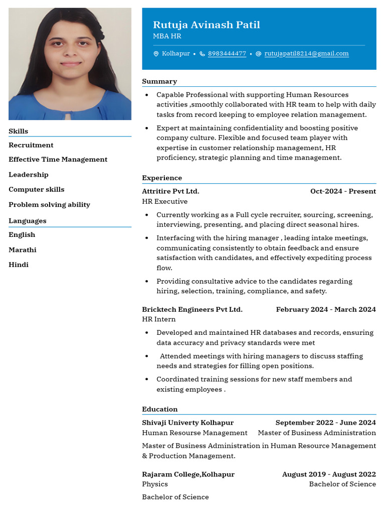 Rutuja Avinash Patil | PDF | Human Resources | Human Resource Management