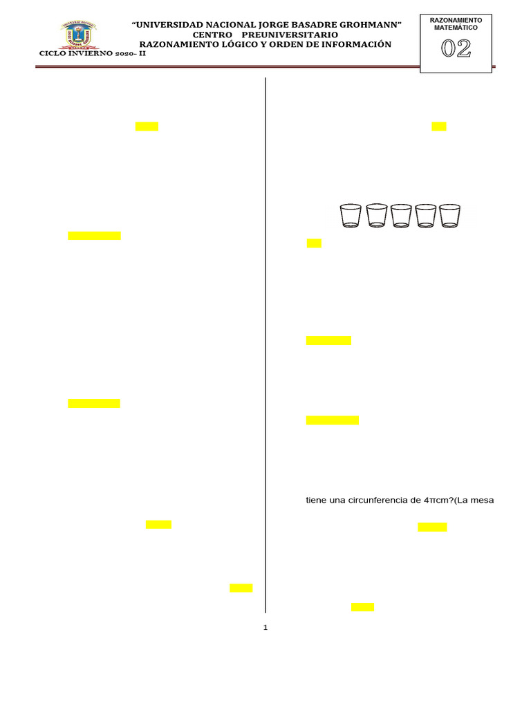 Practica 2 RM Claves - Cepu 2020g | PDF