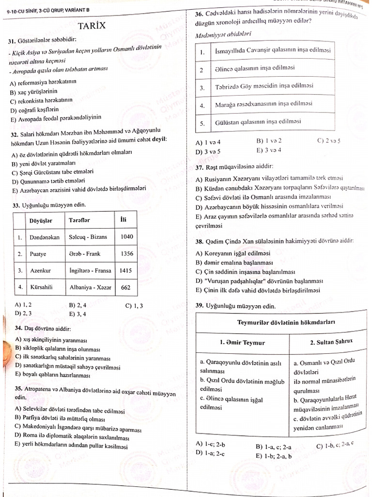 Otk 12 May 2024 Sinaq 5 10-Cu Si̇ni̇f | PDF