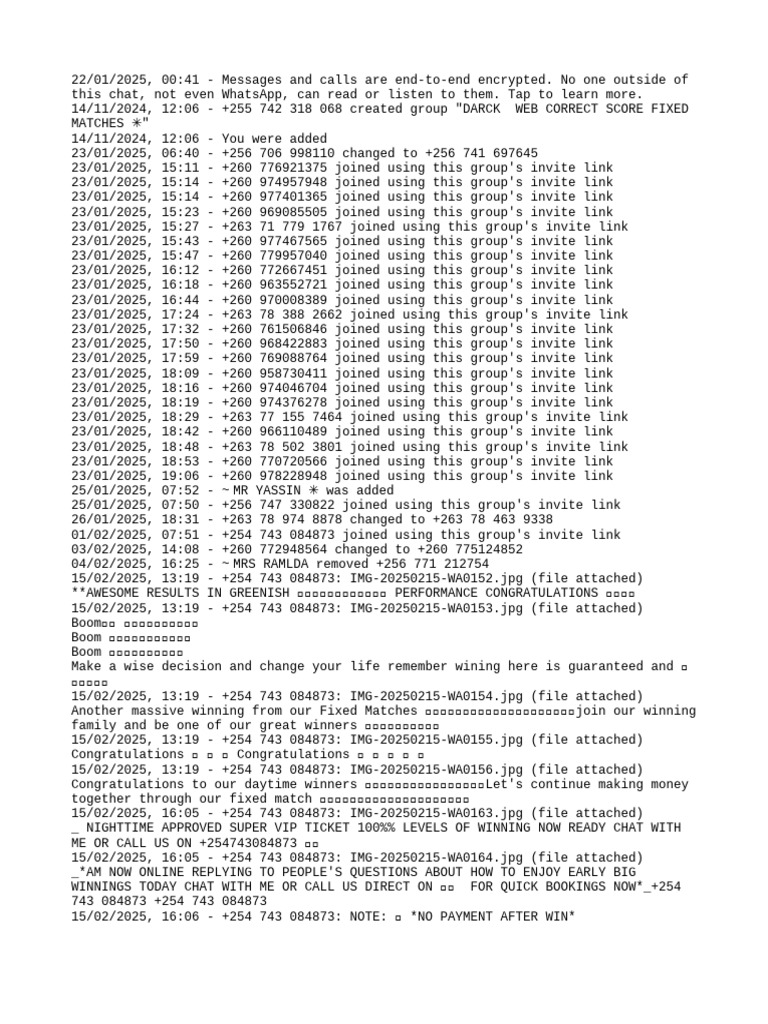 WhatsApp Chat With DARCK ? WEB CORRECT SCORE FIXED MATCHES ?? | PDF ...