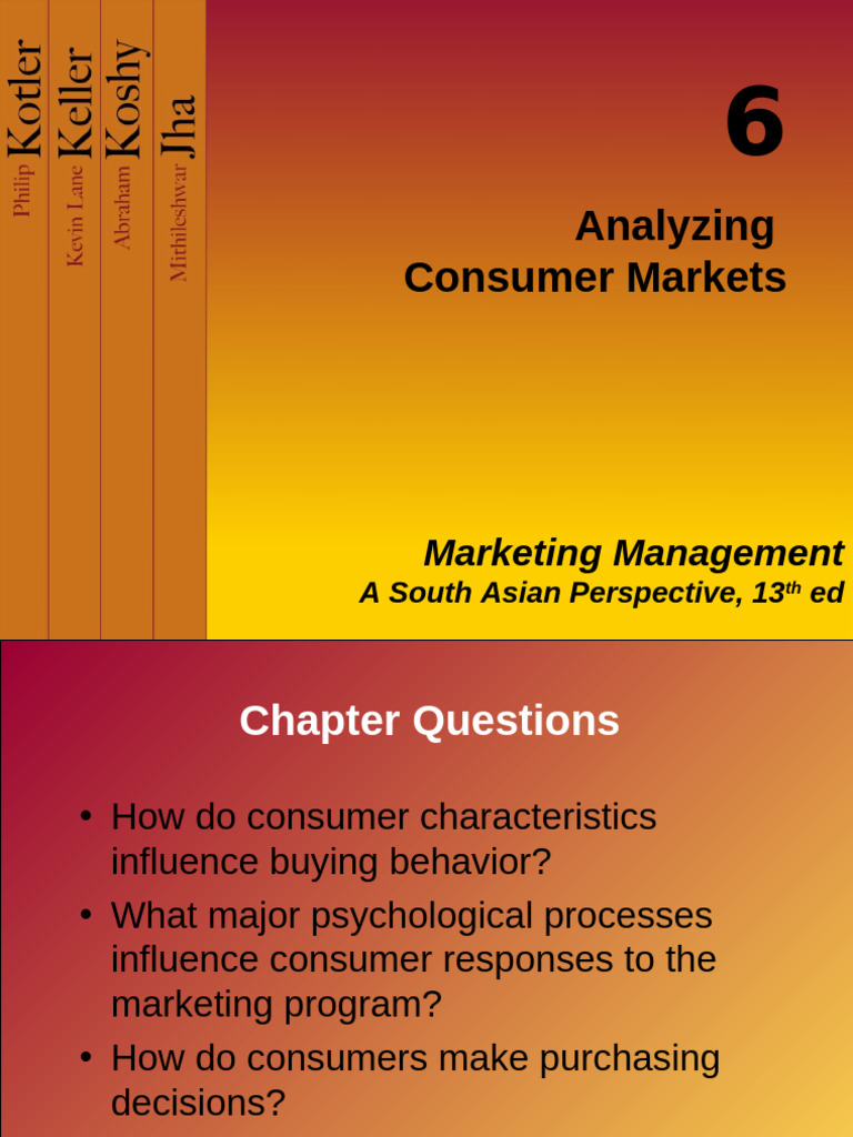 Analyzing Consumer Markets | PDF | Consumer Behaviour | Behavior