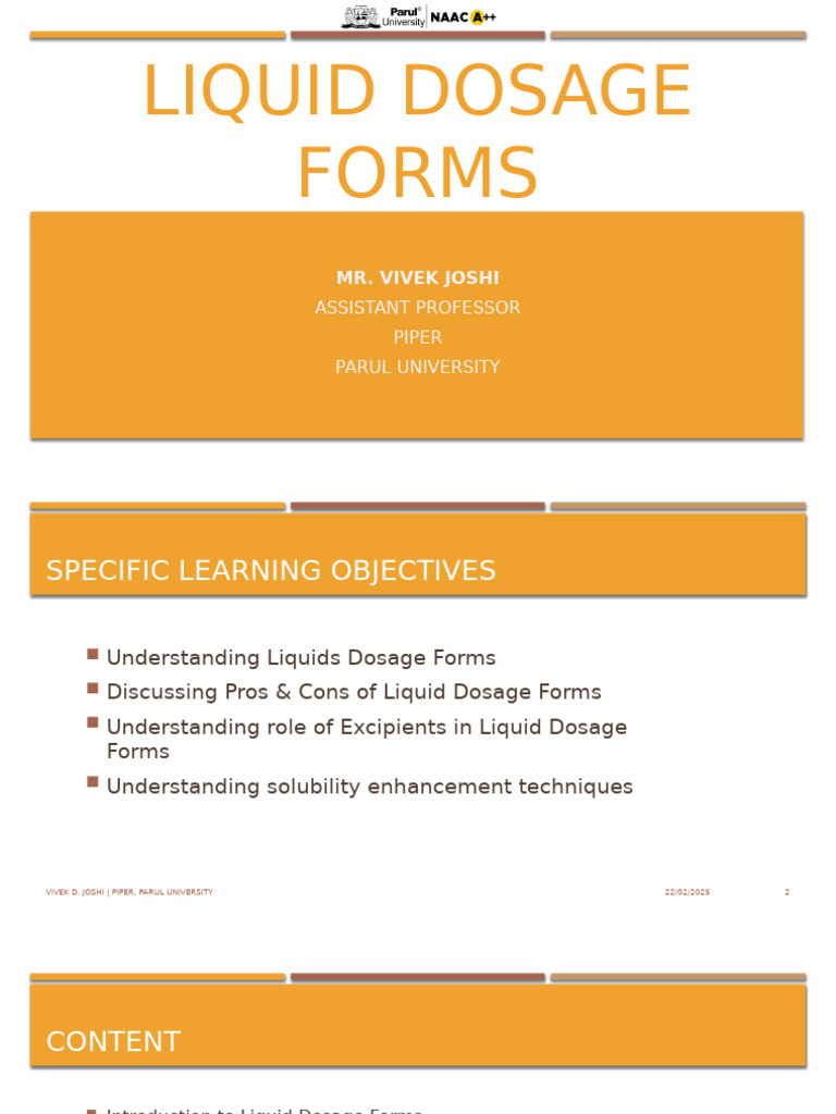 BP103T Unit2 Liquid Dosage Forms | PDF | Emulsion | Pharmaceutical ...