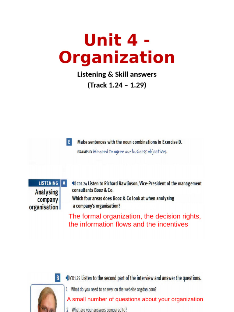 Unit4 - Listening Skill Answers | PDF