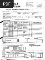 Form 8 Ver 1.0-Initial Assessment Form | PDF | Medical Specialties ...