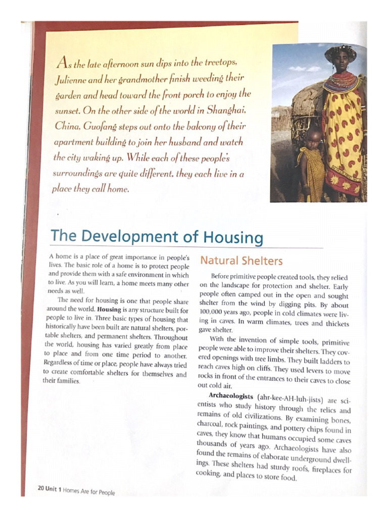 CH 1 The Universal Need For Housing | PDF